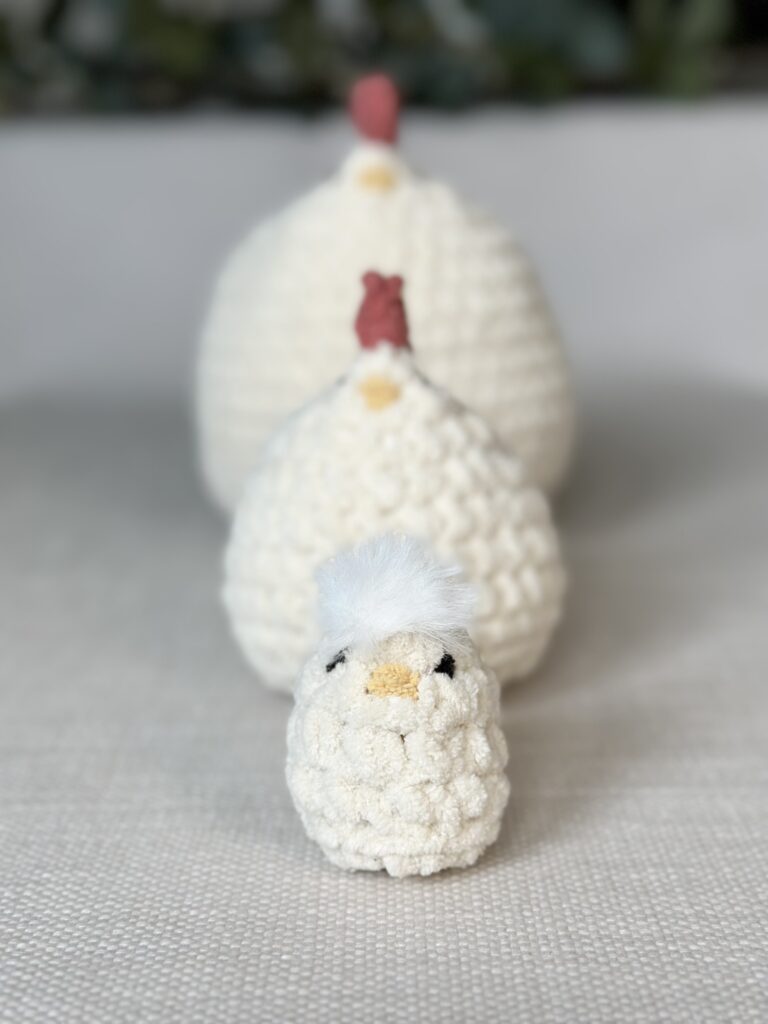 BUNDLE (3 SIZES)- Mabel Chicken™ CROCHET PATTERN - Oak and Marlow