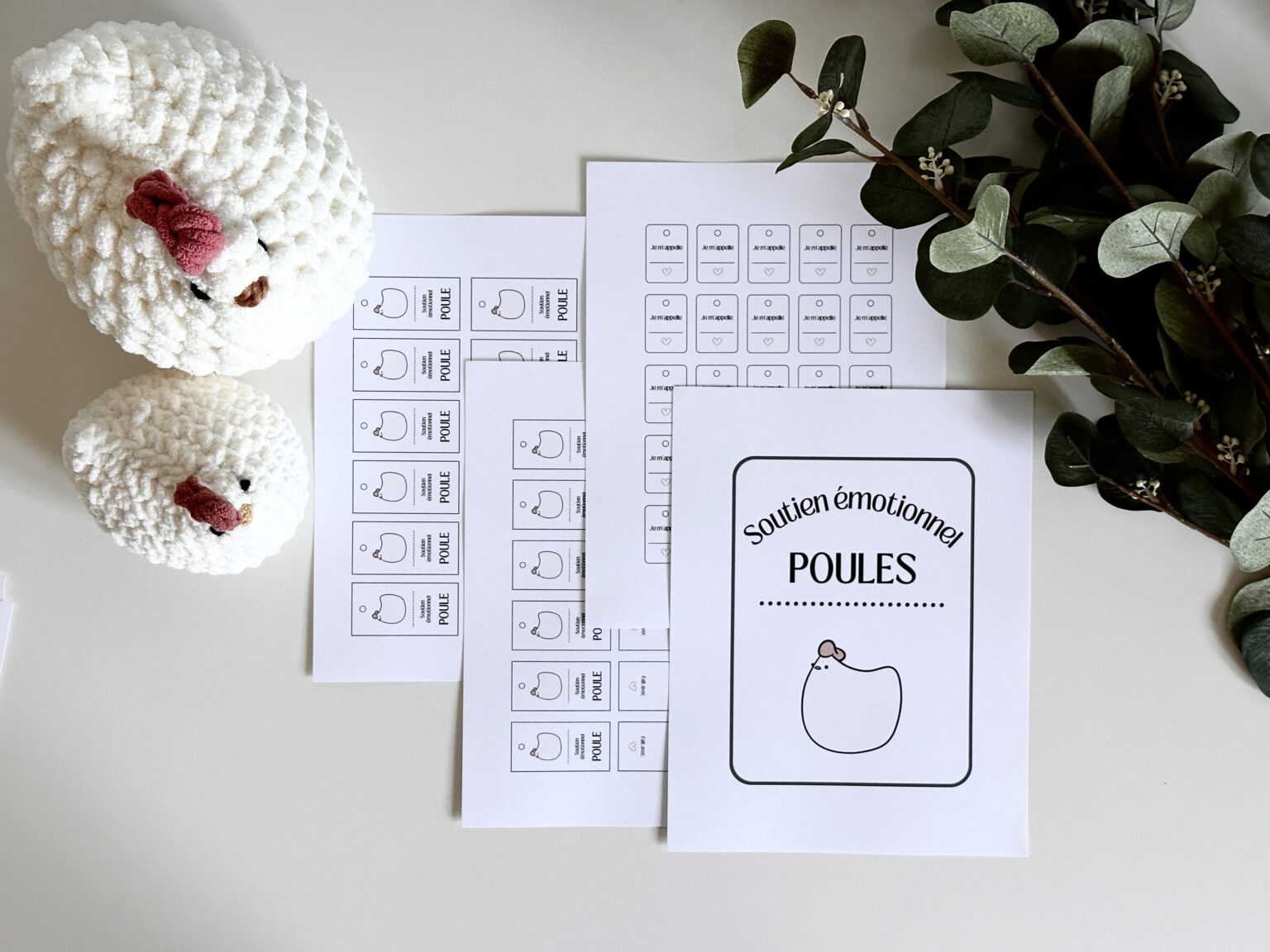 Emotional Support Mabel Chicken™ Kit Printable PDF (ENGLISH and FRENCH ...