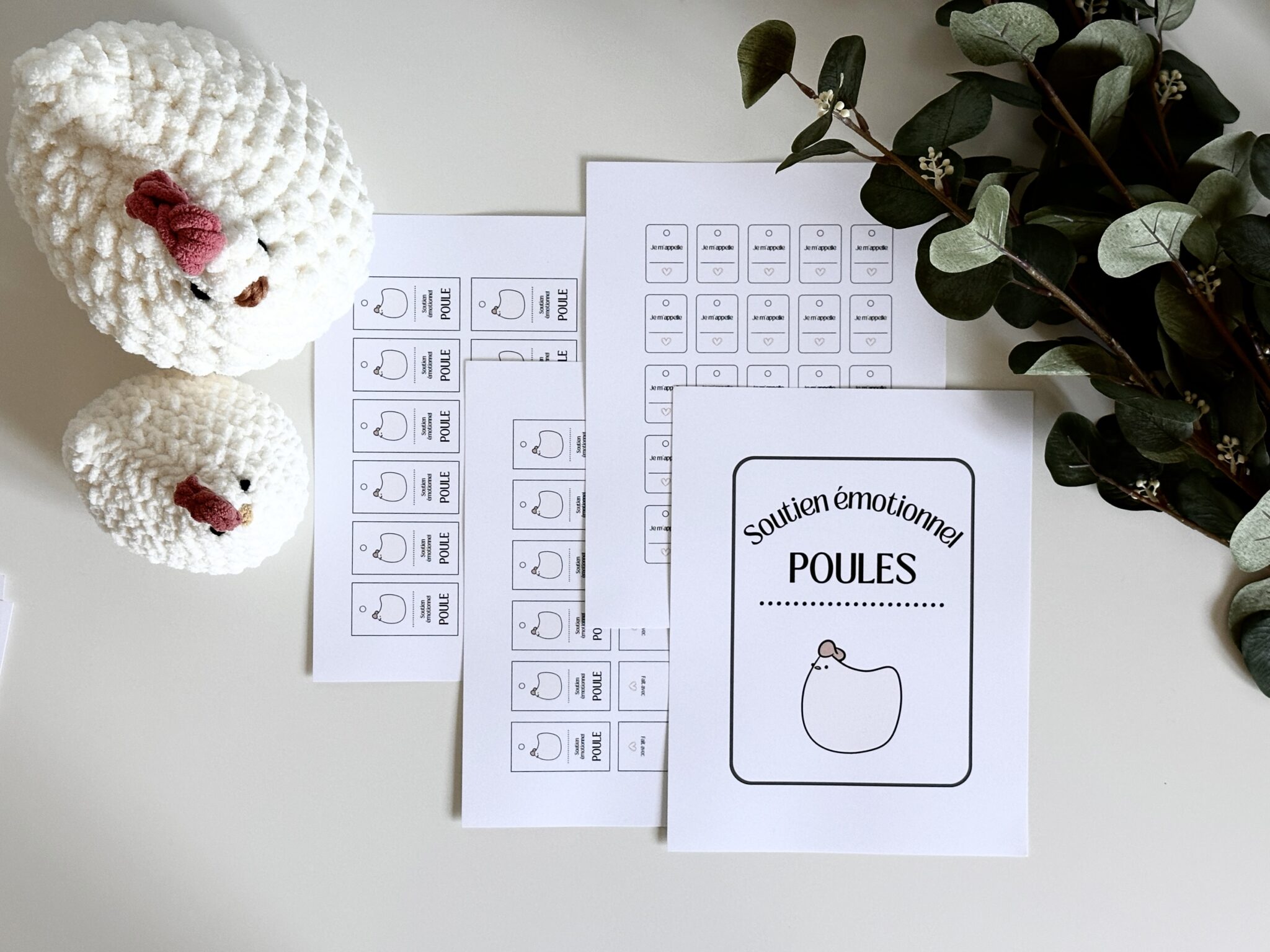 Emotional Support Mabel Chicken™ Kit Printable PDF (ENGLISH and FRENCH ...