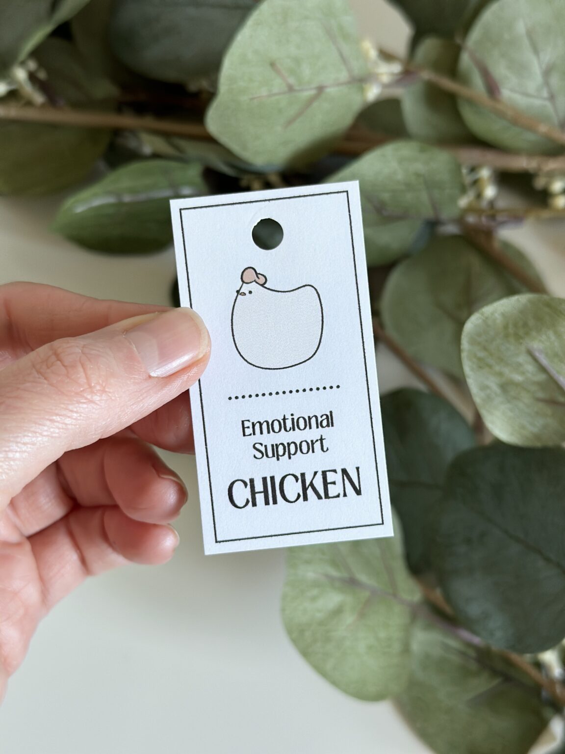Emotional Support Mabel Chicken™ Kit Printable PDF (ENGLISH and FRENCH ...