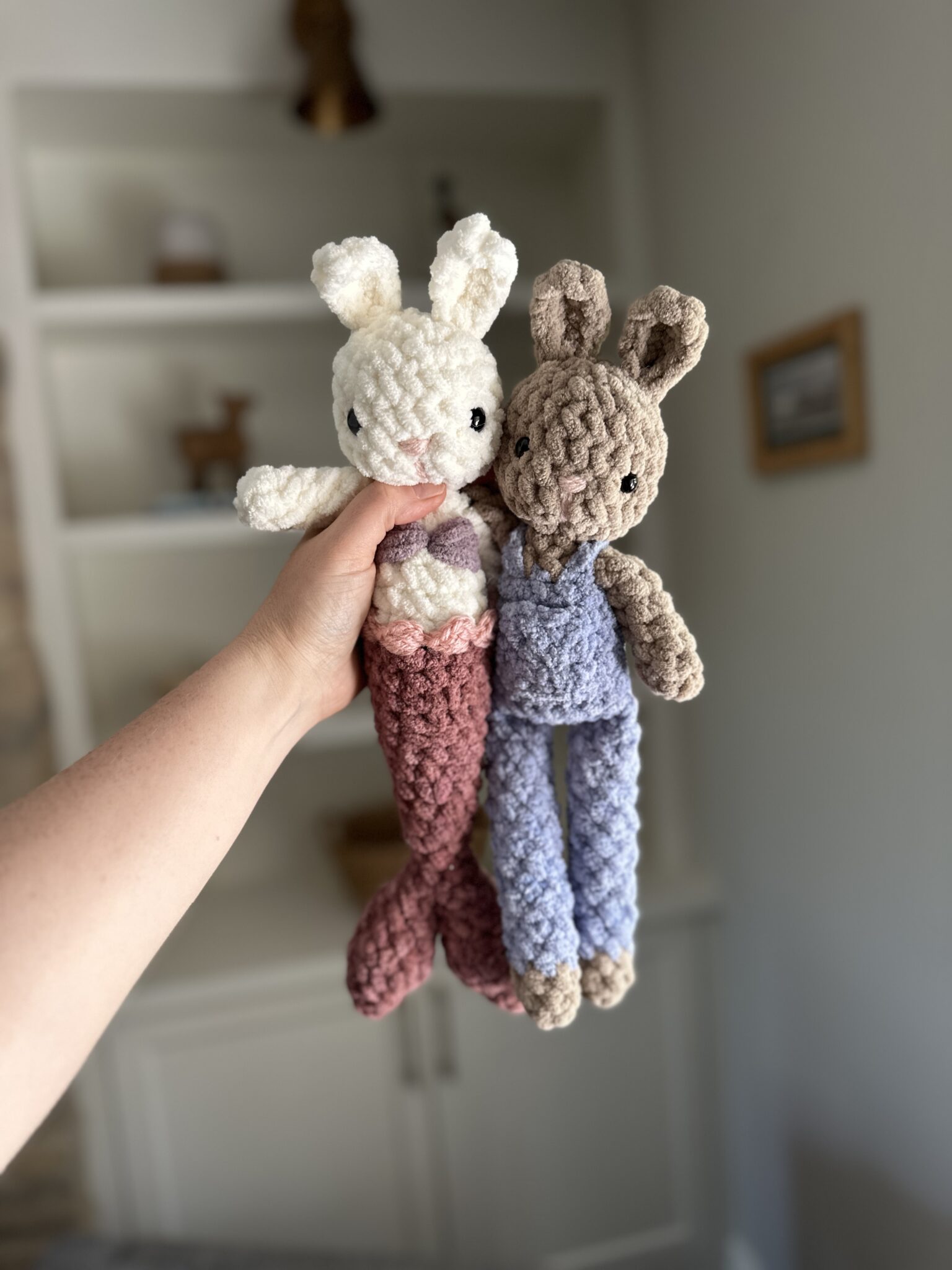 Plush Beth Bunny + Mermaid Tail Mod CROCHET PATTERN (Fable Collection ...