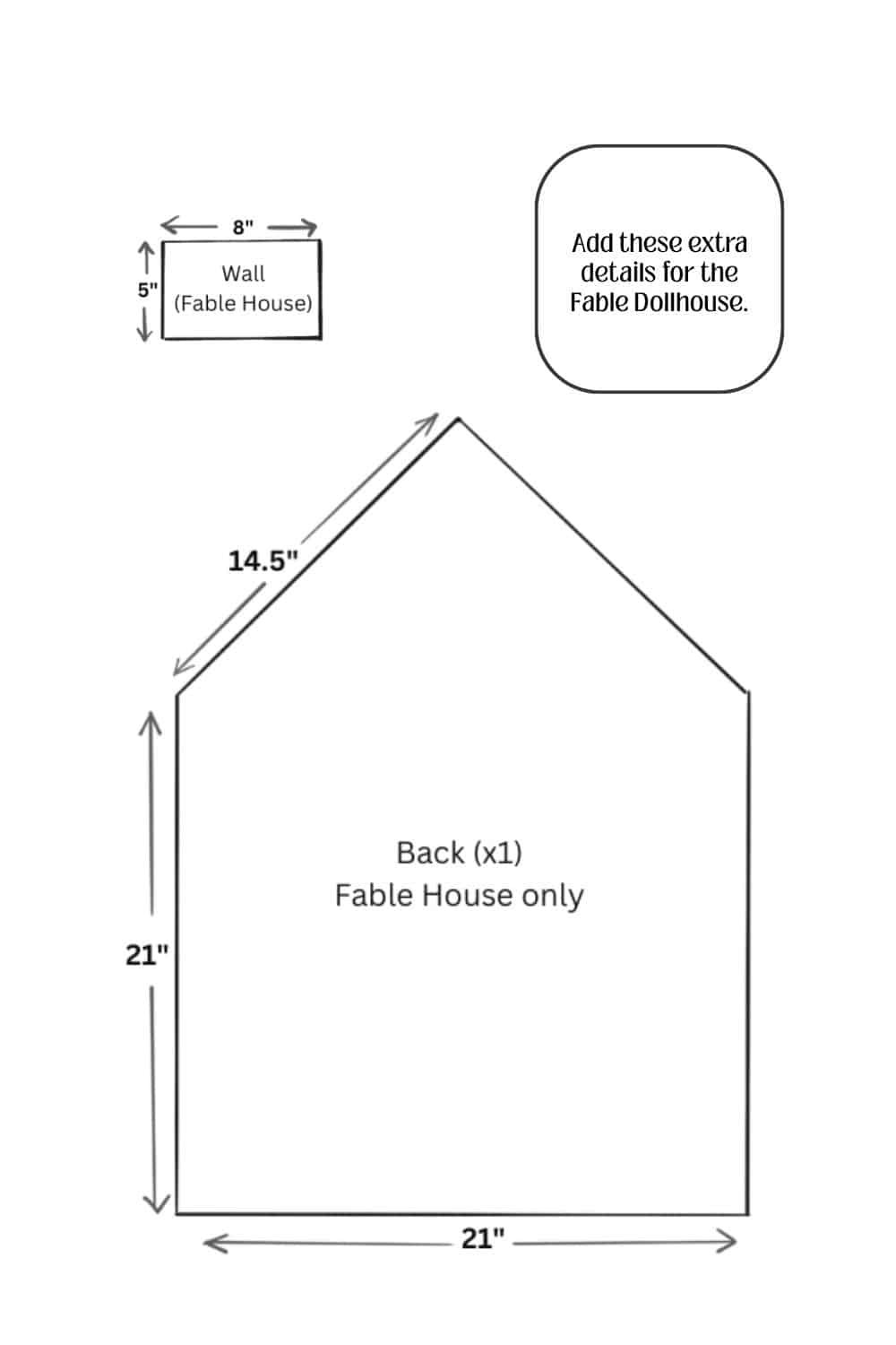 Fable Collection Dollhouse Plans - Oak and Marlow
