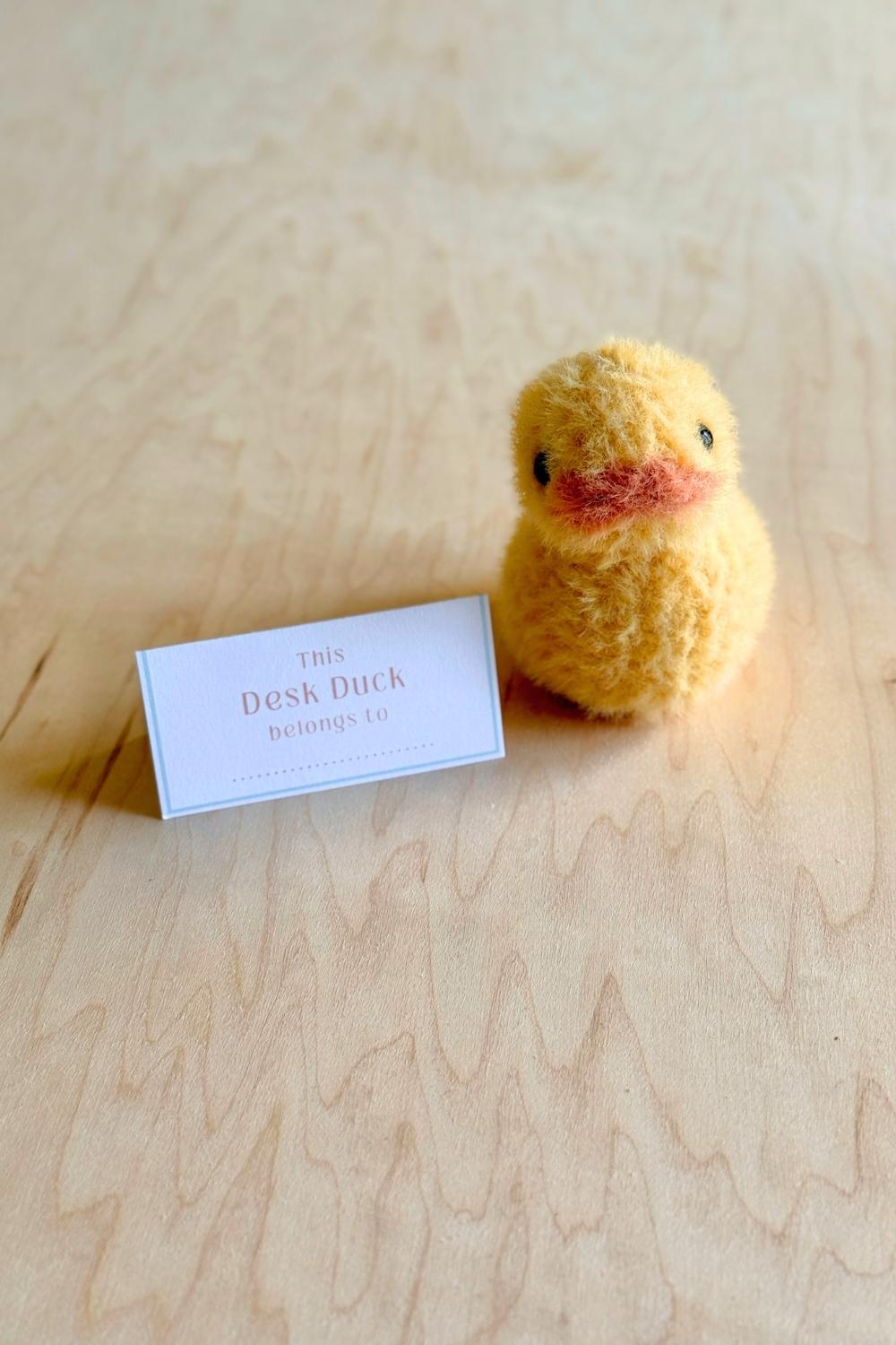 Crochet Desk Duck Pattern - Oak and Marlow